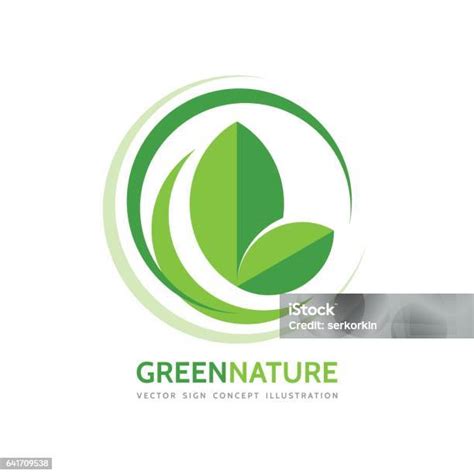 녹색 자연벡터 사업 로고 템플릿 개념 그림 잎 및 디자인 요소입니다 유기 제품입니다 로고에 대한 스톡 벡터 아트 및 기타 이미지 로고 지속 가능한 자원 잎 Istock