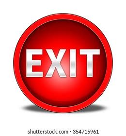 Exit Button Isolated Stock Illustration 354715961 Shutterstock