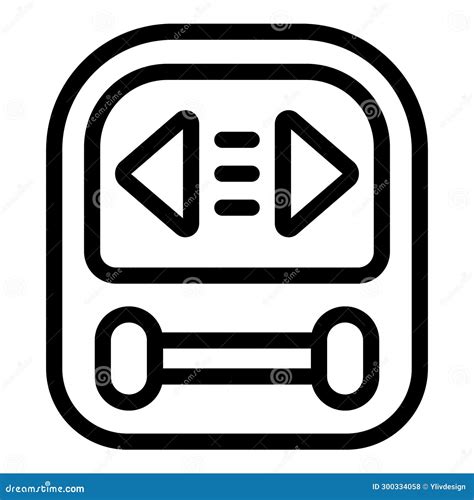 Pedometer Gadget Icon Outline Vector Body Movement Tracker Stock Vector Illustration Of Body