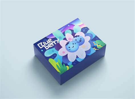 蓝莓插画包装设计 夏日黎明设计 站酷ZCOOL
