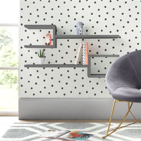 Modern Floating Wall Shelves Set Of 2 Floating Shelves Wood Home