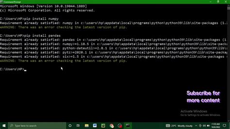 How To Install Packagemodule Through Command Prompt Pip And Pycharm Youtube