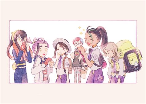 Ryokuno Green Arven Pokemon Carmine Pokemon Juliana Pokemon Kieran Pokemon Nemona