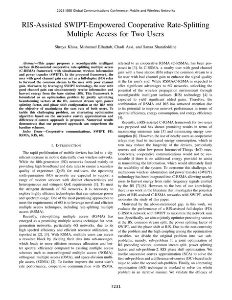 Pdf Ris Assisted Swipt Empowered Cooperative Rate Splitting Multiple Access For Two Users