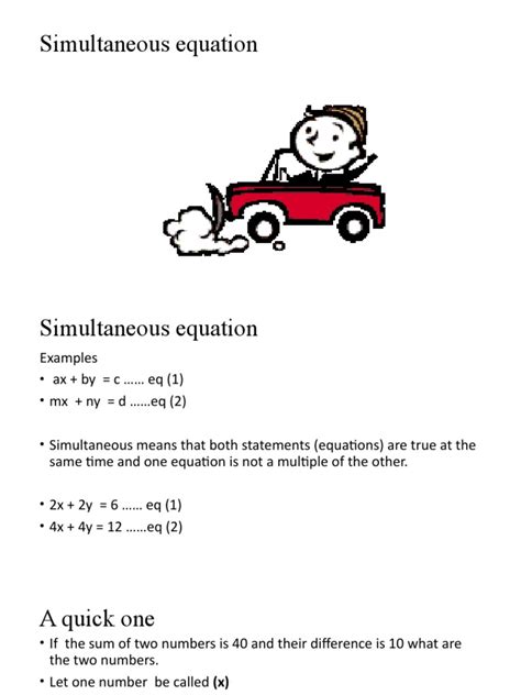 Solving Simultaneous Equations Guide Pdf