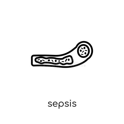 Sepsis Icon Trendy Flat Vector Sepsis Icon On White Background Stock