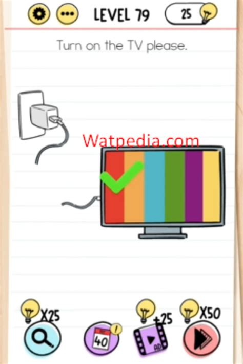 Brain Test Level 79 Turn On The Tv Please