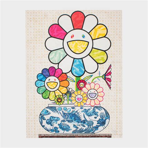 Takashi Murakami Murakami Flowers In A Qinghua Vase For Sale At 1stdibs