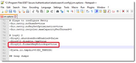 Kb8190 Vulnerability Log4j2 In The Reporting Engine Elasticsearch Of Eset Secure Authentication