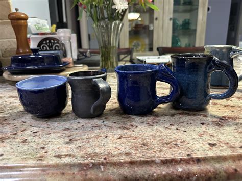 My Mom Has Kept Some Of My Small Lumpy Pots From High School All These