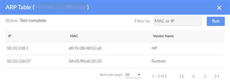 Arp Table Fortiedge Cloud 252a Fortinet Document Library