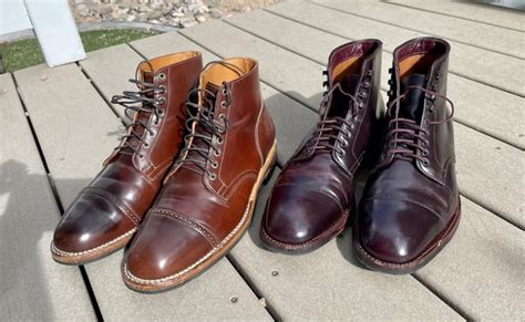 My Horween Shell Cordovan Boots Color 4 And 8 R Goodyearwelt