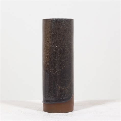 Mario Mascarin Stoneware Vase With Slightly Iridescent Glaze 247625