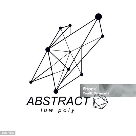 3d 종이 접기 추상 메쉬 개체 벡터 추상적인 디자인 요소입니다 혁신 기술 추상 기호입니다 0명에 대한 스톡 벡터 아트 및 기타 이미지 Istock