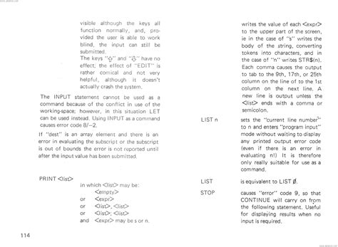 Sinclair Zx80 User Manual 4k Basic For Zx80