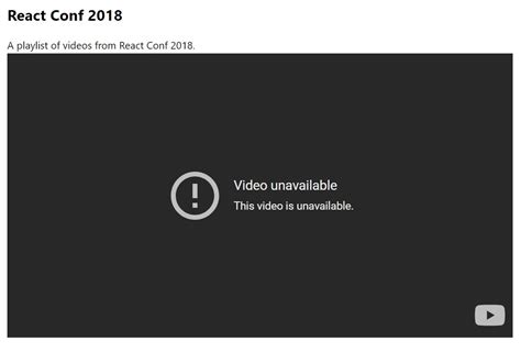 docs fix broken links to react conf videos · issue 3627 · reactjs react dev · github