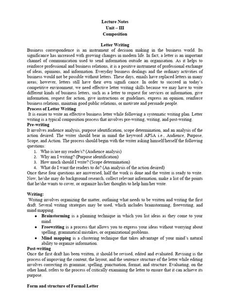 Notes Communication Skills Unit Iii Pdf Abstract Summary Socioeconomic Status