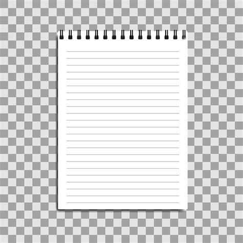 Realistic Notebook Memo Notepad Template Design Vector Illustration Eps 10 13916239 Vector