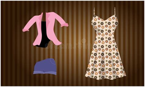 Mock Up Illustration Of Dress On Abstract Background Stock Vector Illustration Of Jersey
