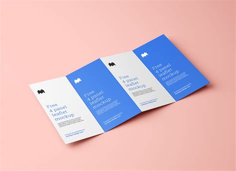 Free Panel Accordion Fold Brochure Mockup Psd Set Good Mockups