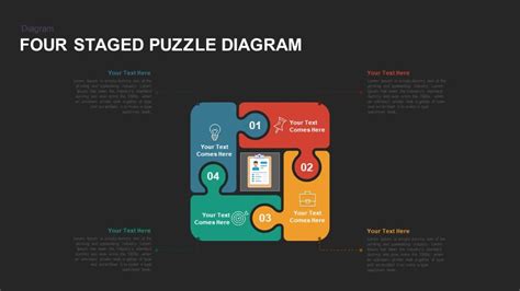 Staged PowerPoint Puzzle Diagram Template And Keynote Slide