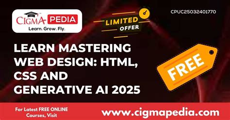 Learn Mastering Web Design Html Css And Generative Ai 2025 Free