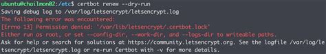 Errno 13 Permission Denied ‘varlogletsencryptcertbotlock Solution Chailmon