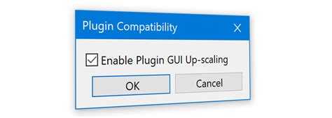 controlling plugin gui upscaling