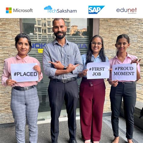 Edunet Foundation On Linkedin Techsaksham Placed Placement