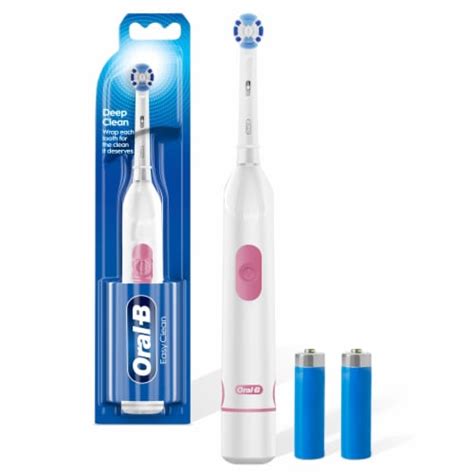 Oral B Revolution White Battery Toothbrush 1 Ct Fred Meyer