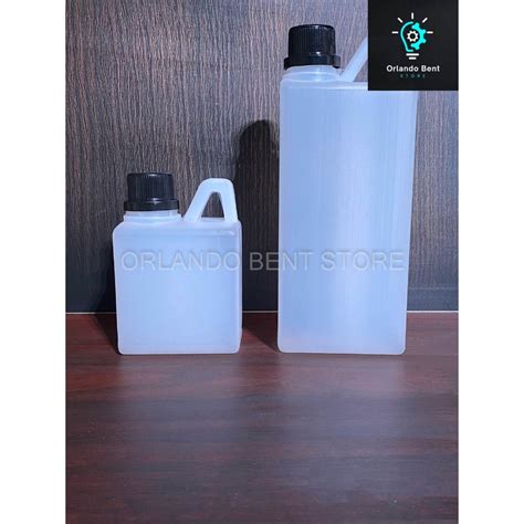 Jual Jerigen Kotak 1 Liter Putih Transparant Jerigen Plastik Tinggi Jerigen Minyak Jerigen