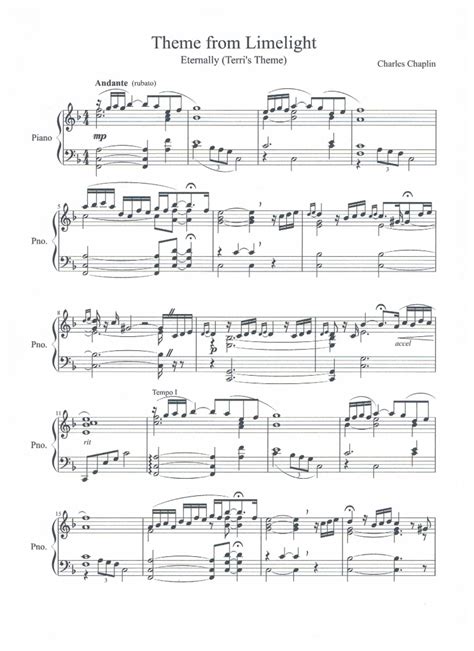 Limelight Sheet Music
