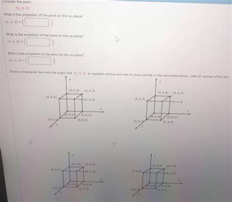 What Is The Projection Of The Point On The Xy Plane