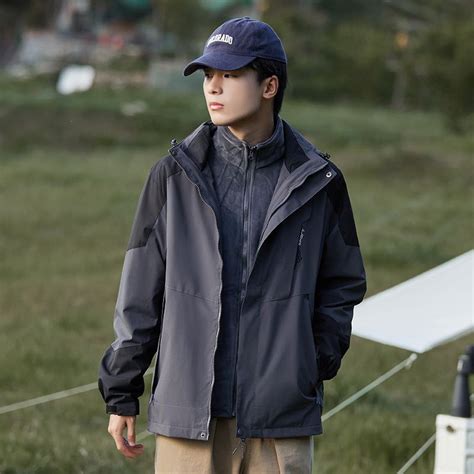 کاپشن دو پوش پلار دار دو قلو گورتکس مارک Outdoor کد 1214 فروشگاه ایوارا