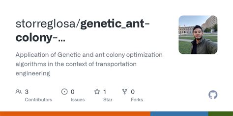 Github Storreglosageneticant Colony Optimizationtransport