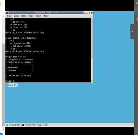 创建数据库并插入数据 蓝桥云课