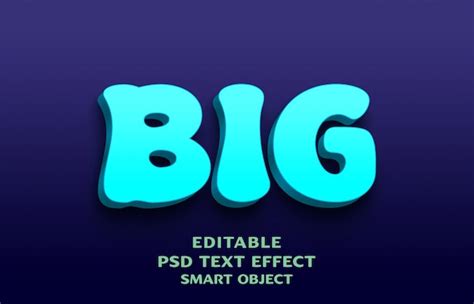 Premium Psd Big 3d Text Effect Design