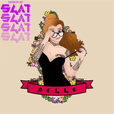 Princess Tattooed Pin Up Punk Disney Alternative Disney Princesses