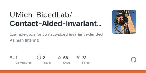 Github Umich Bipedlab Contact Aided Invariant Ekf Example Code For Contact Aided Invariant