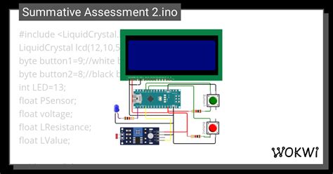Summative Assessment O Wokwi Esp32 Stm32 Arduino Simulator