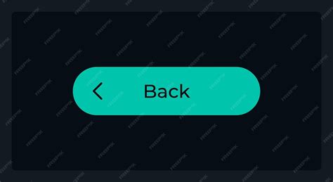 Premium Vector Active Return Button Ui Element Template