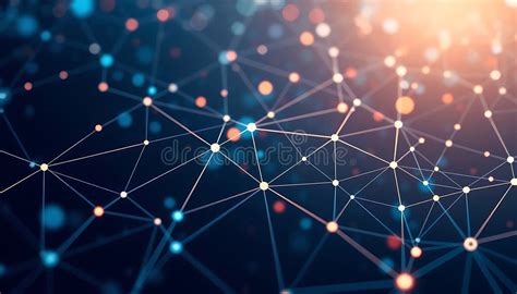 Abstract Network Connection Digital Technology Data Flow And Futuristic Design Generative Ai