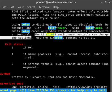 bash ls coloring internals how does ls know which colors to use mavlevin