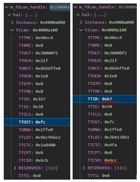 Stm32h7 Ttcan Time Reference Messages With Externa