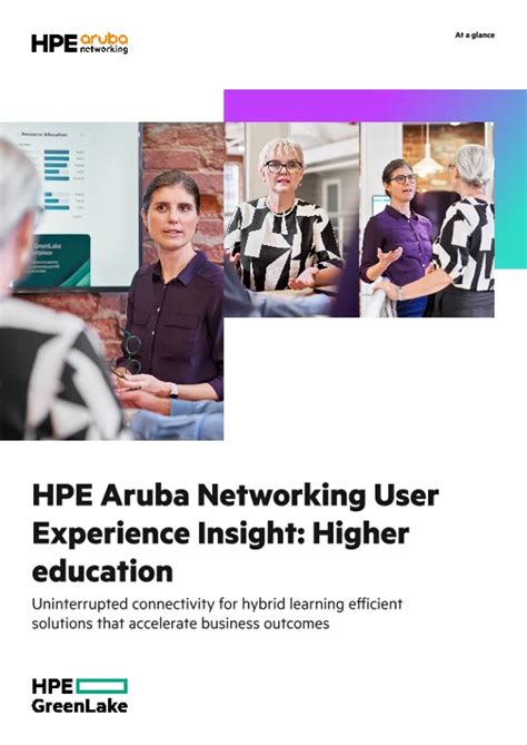 hpe aruba networking user experience insight higher education