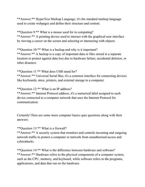 Solution Computer Basic 72 Question And Answer Studypool