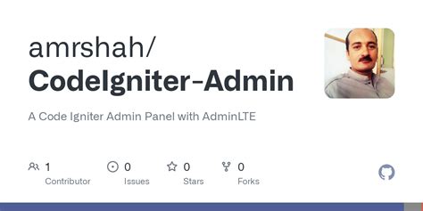 Github Amrshahcodeigniter Admin A Code Igniter Admin Panel With