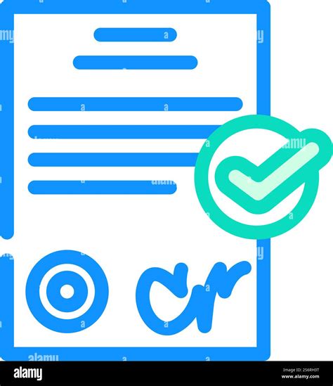 Documentation Compliance Color Icon Vector Documentation Compliance Sign Isolated Symbol