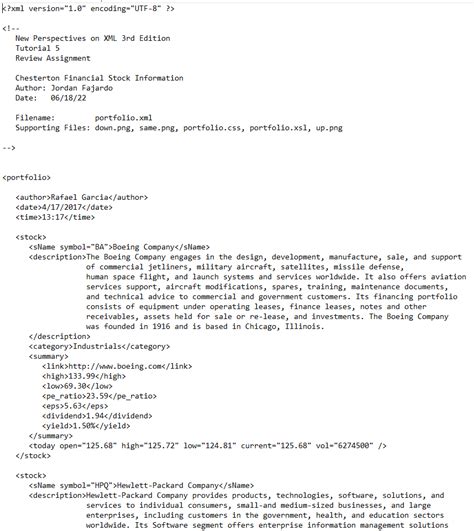 solved tutorial 05 review assignment page xml 313