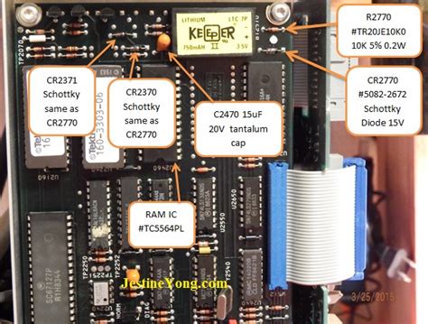 Tektronix 2465a Dv Oscilloscope Memory Backup Battery Replacement Electronics Repair And